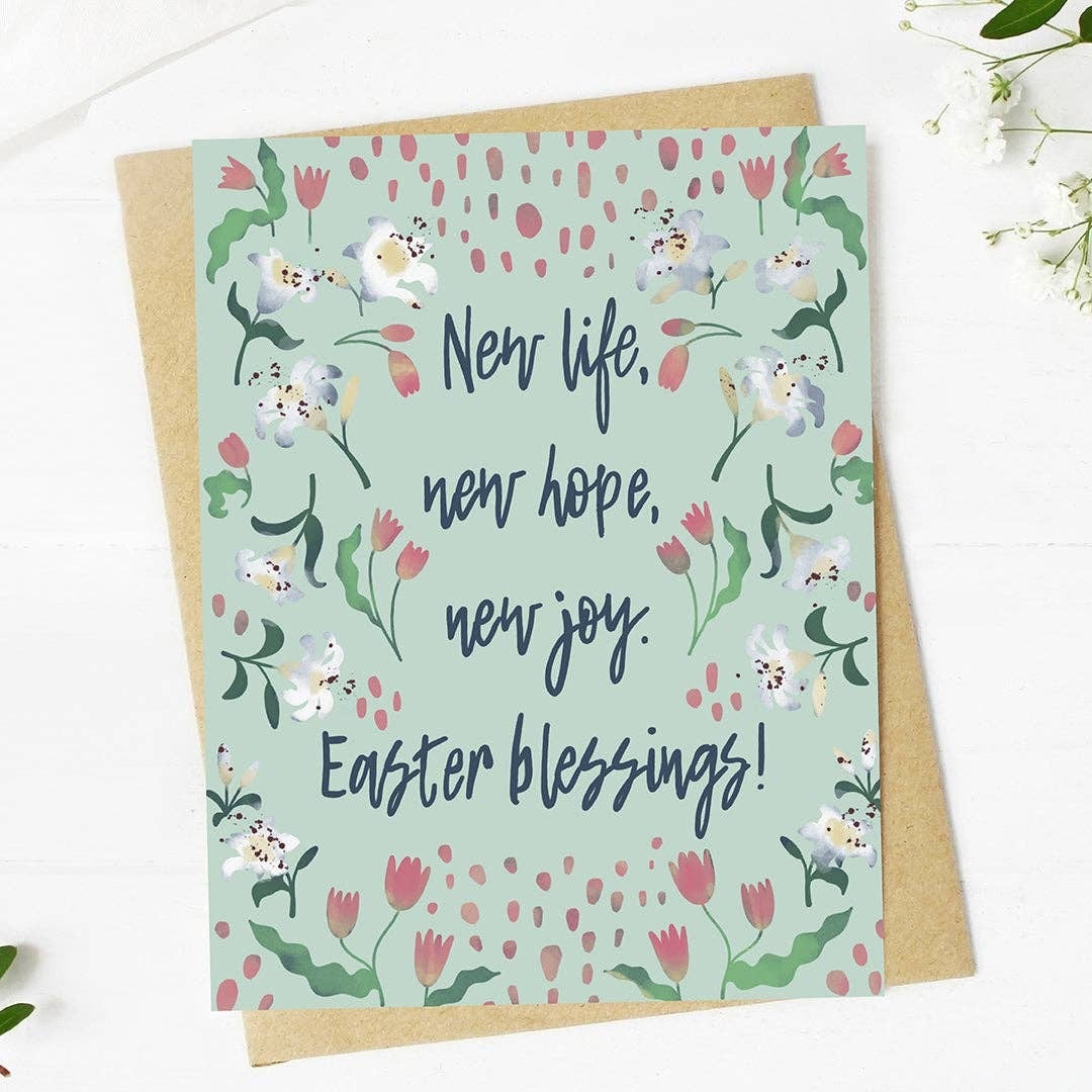 Big Moods - "New life, new hope, new joy. Easter blessings!" Faith Card ...